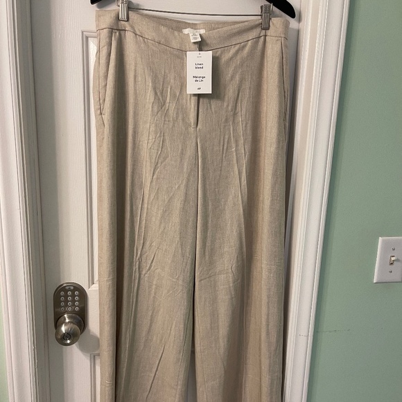 H&M | Pants & Jumpsuits | Linen Blend Slacks | Poshmark